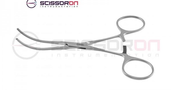 DeBakey Bulldog Clamp 4.5cm Curved Jaws